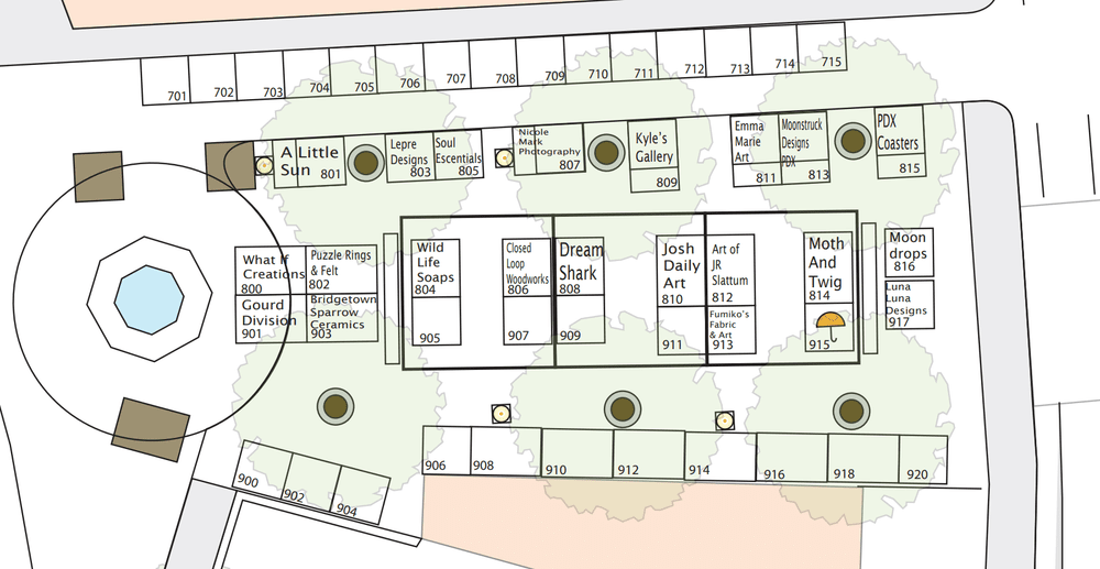Vendor Map — Portland Saturday Market