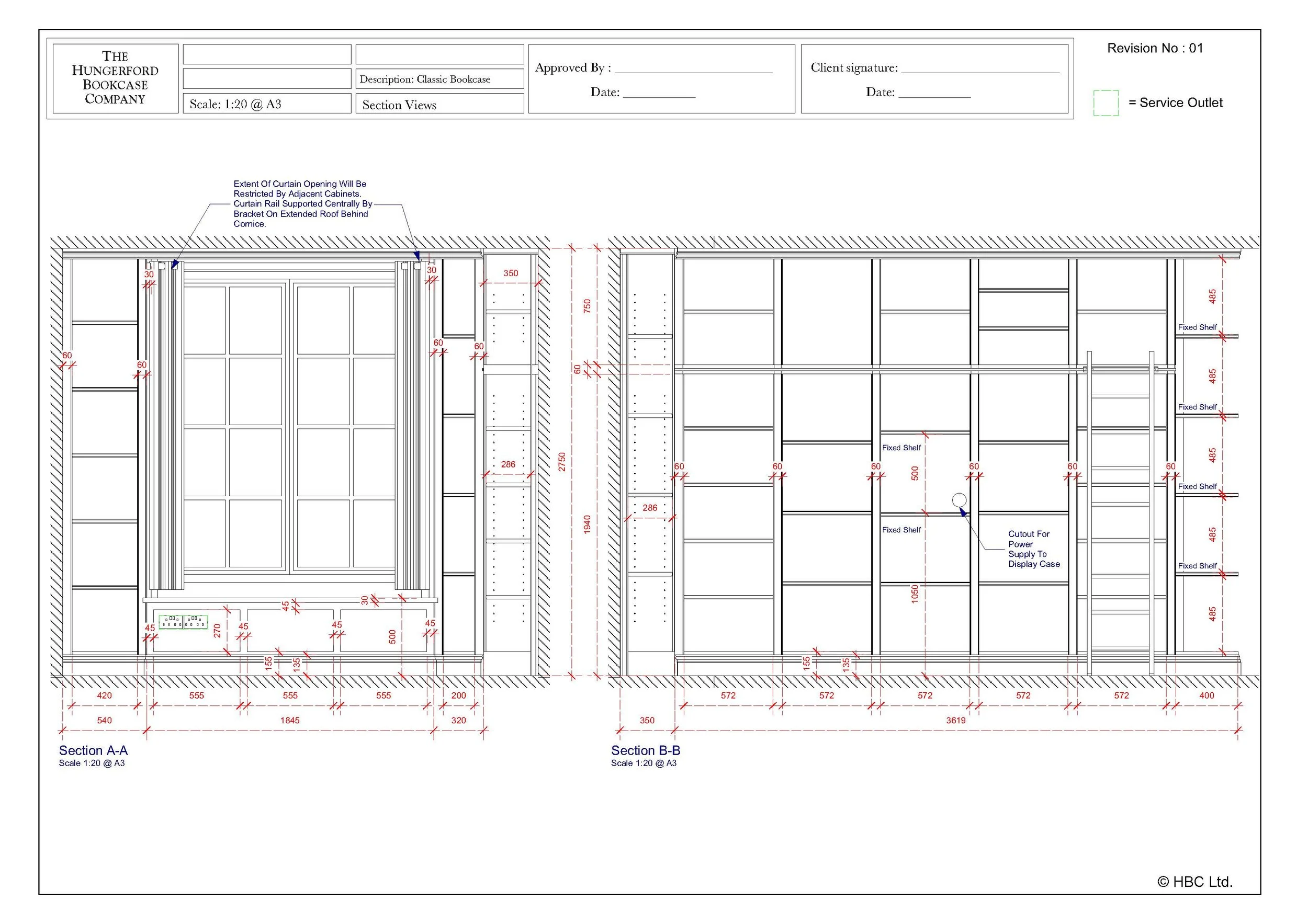 Fitted Bookcase — The Hungerford Bookcase Company Ltd