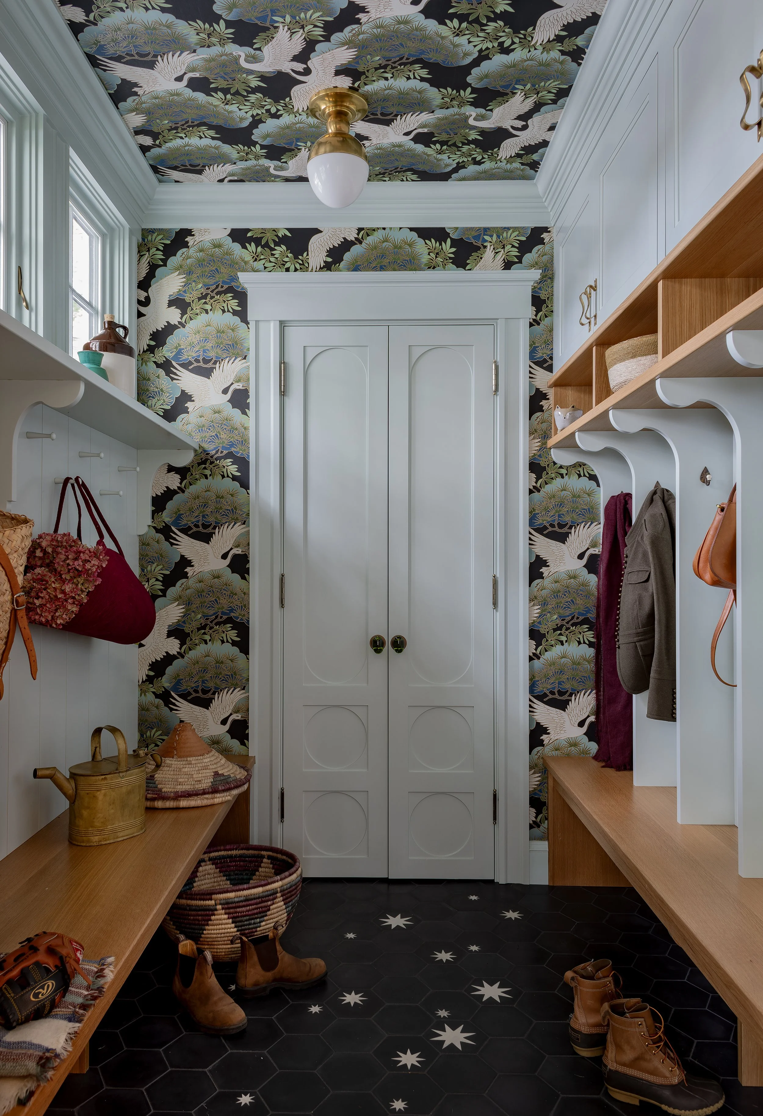 Tudor Style Paper Trail- Winchester, MA — Kate Maloney Interior Design ...