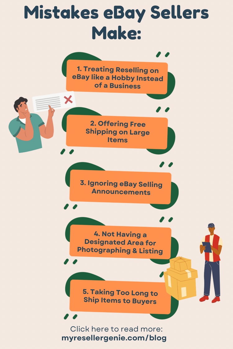 Reselling On eBay: 24 Mistakes New eBay Sellers Make