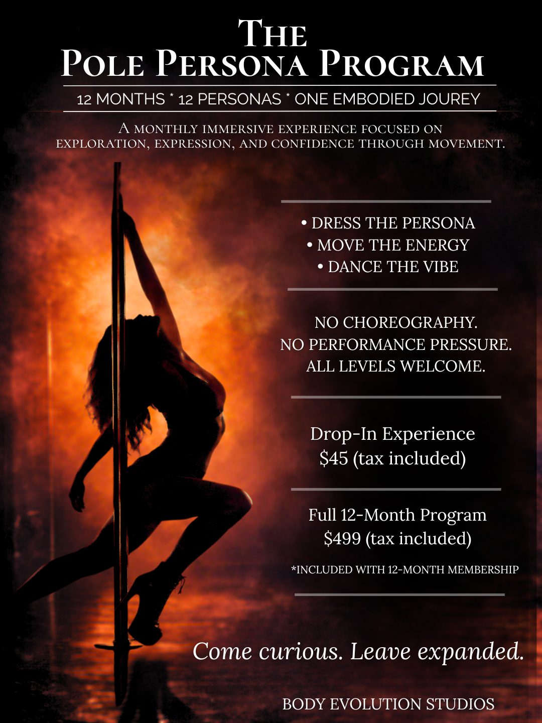 Pole Persona Program | Creative Pole Dance Classes in Newmarket — Body ...