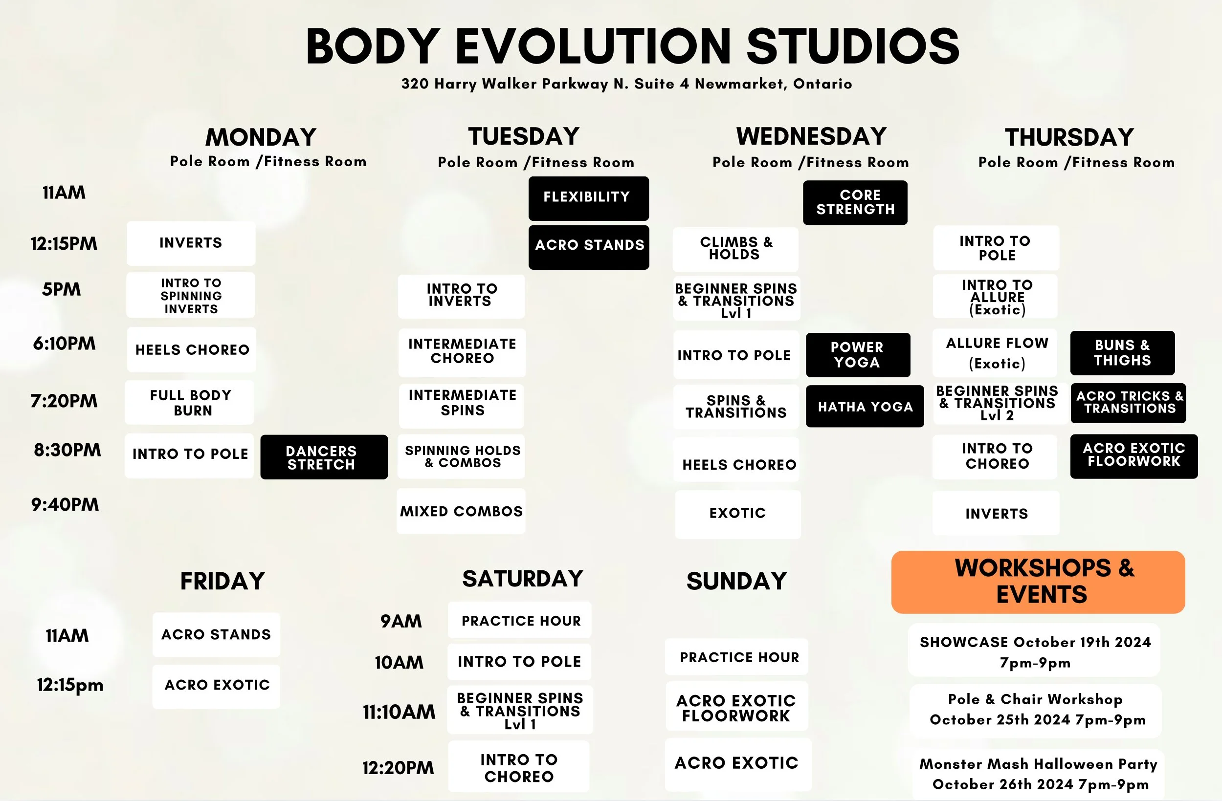 Book Your Classes — Body Evolution Studios