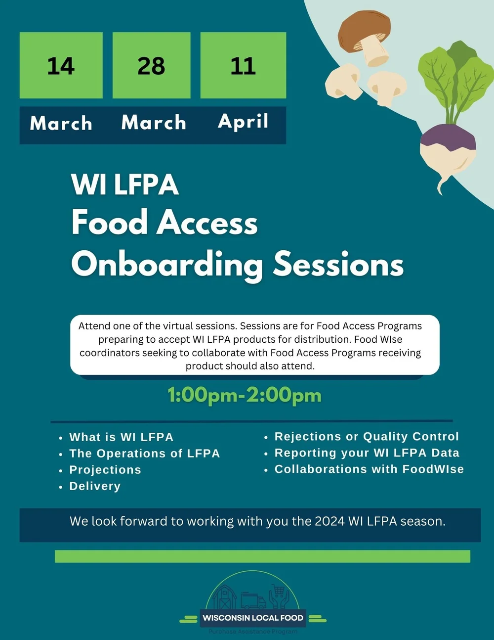 WI LFPA Onboarding For Food Access Programs (Session 2) — WI LFPA
