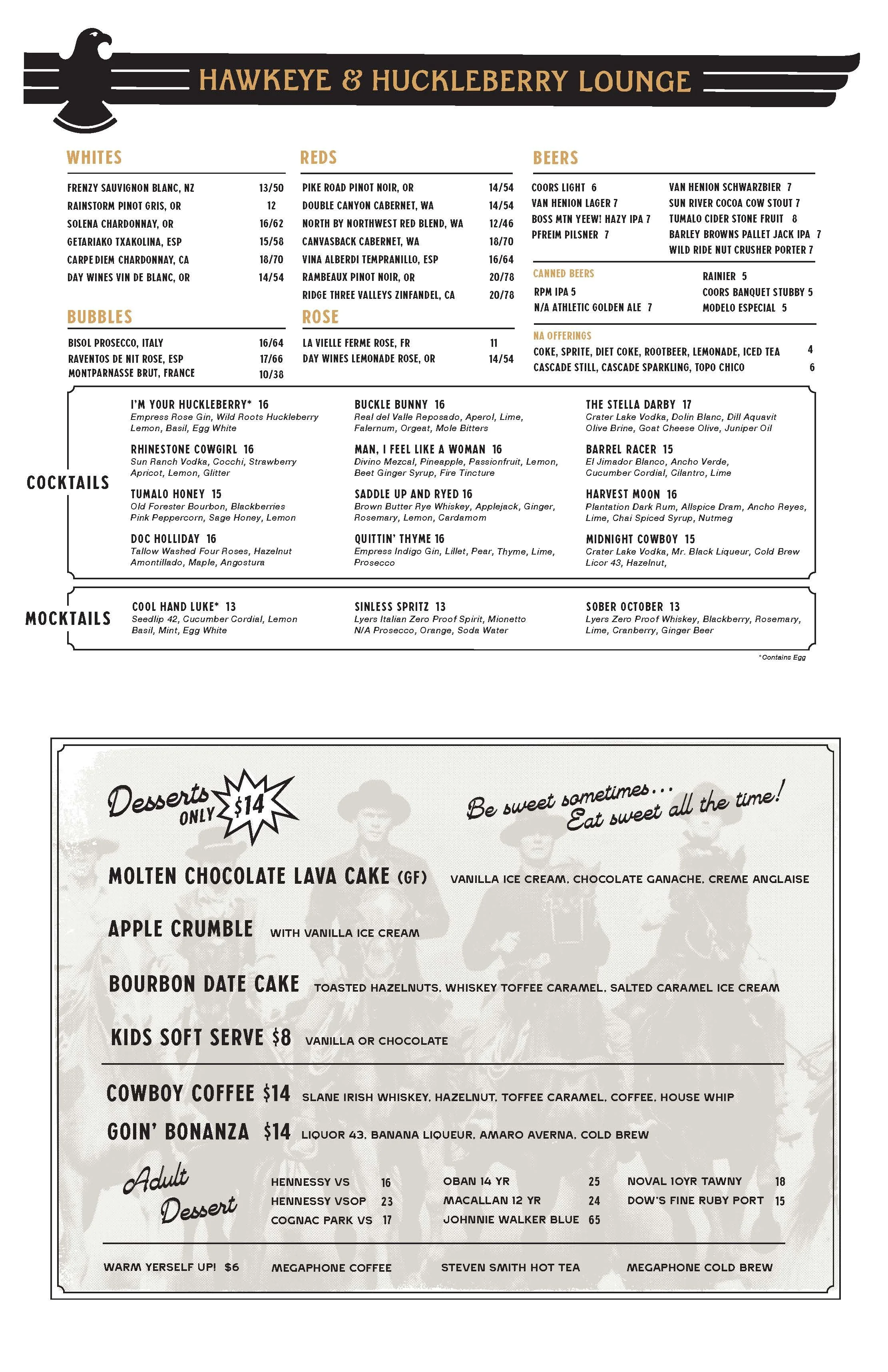 Hawkeye & Huckleberry Lounge