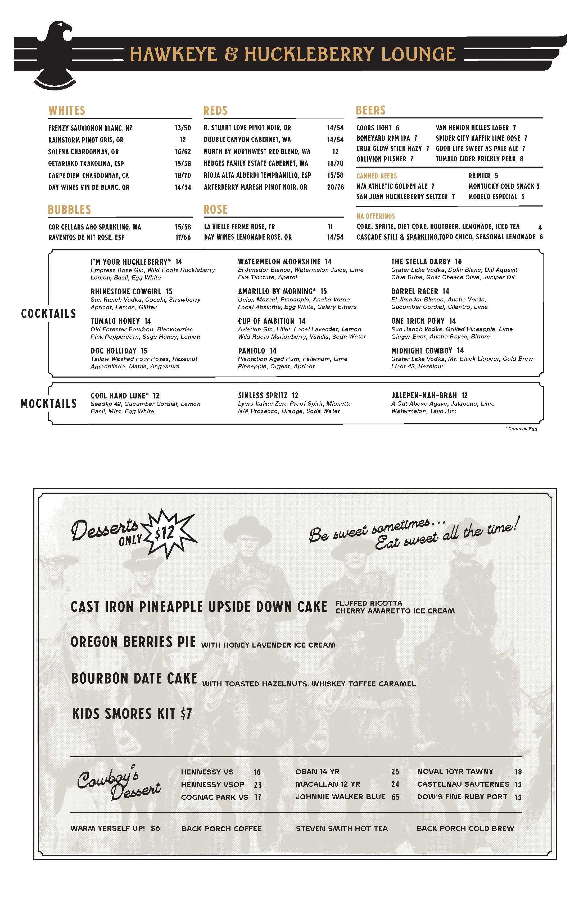 Hawkeye & Huckleberry Lounge