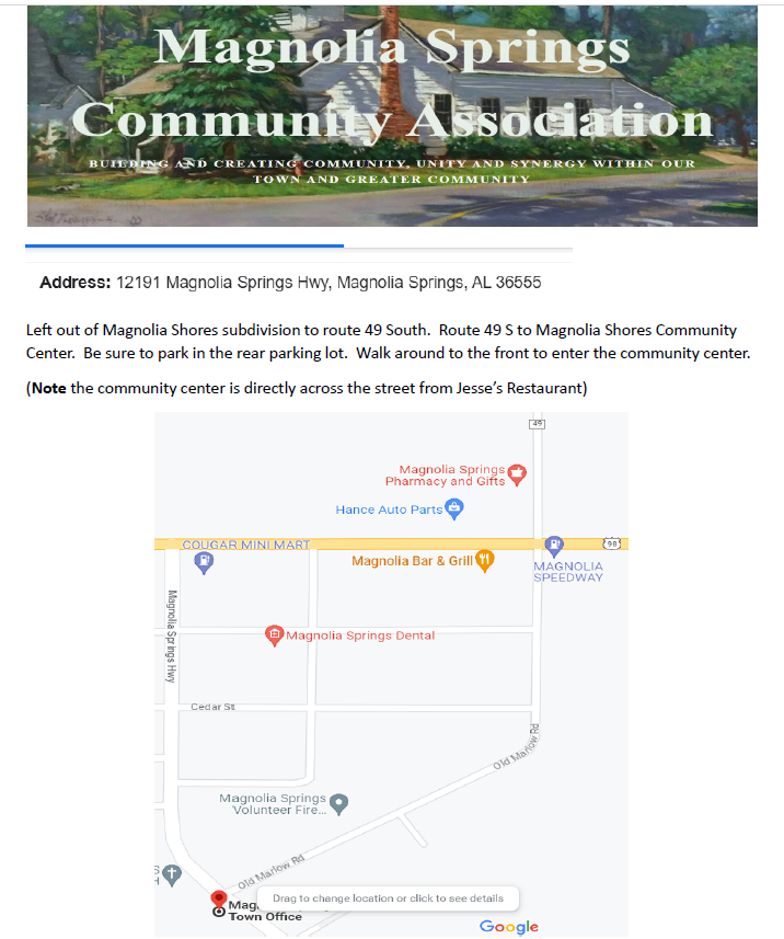 MS Map — Magnolia Shores HOA