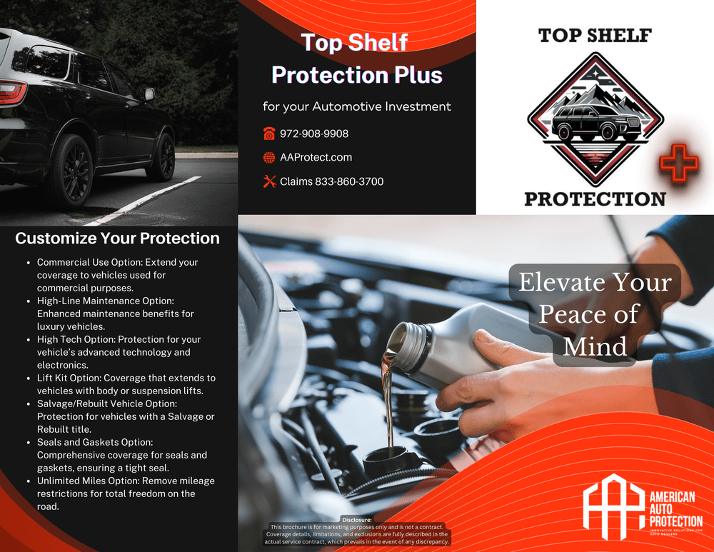 Top Shelf Protection & Top Shelf Protection Plus Programs — www ...