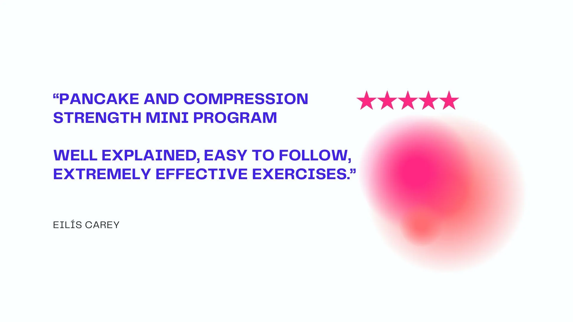 Pancake and Compression Mini Program — Verity B Coaching