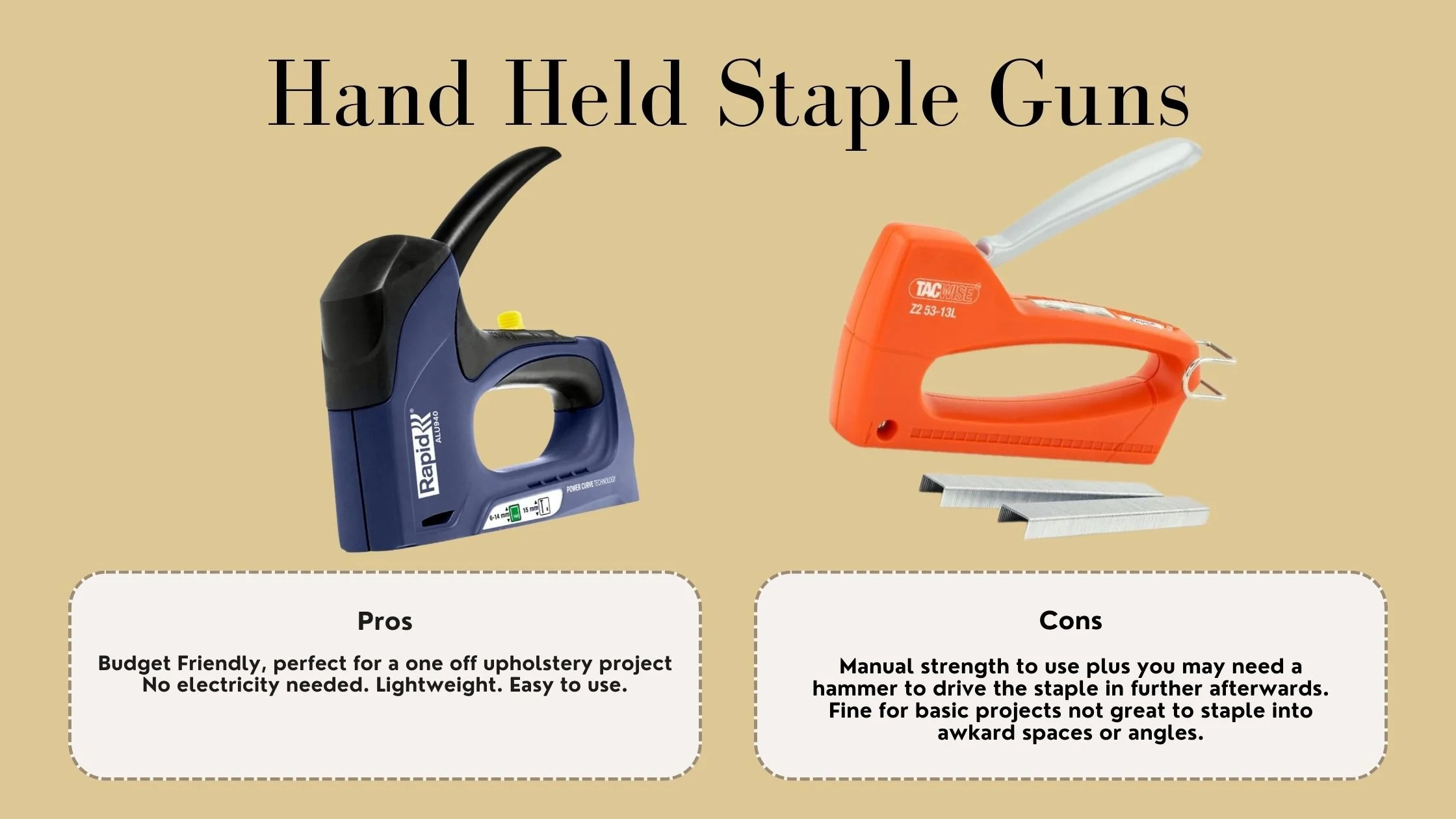 Hand-Held, Electric or Pneumatic: What Type of Staple Gun is Best for ...