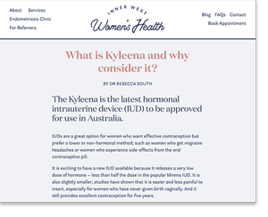 What is Kyleena and why consider it? — Leichhardt General Practice ...