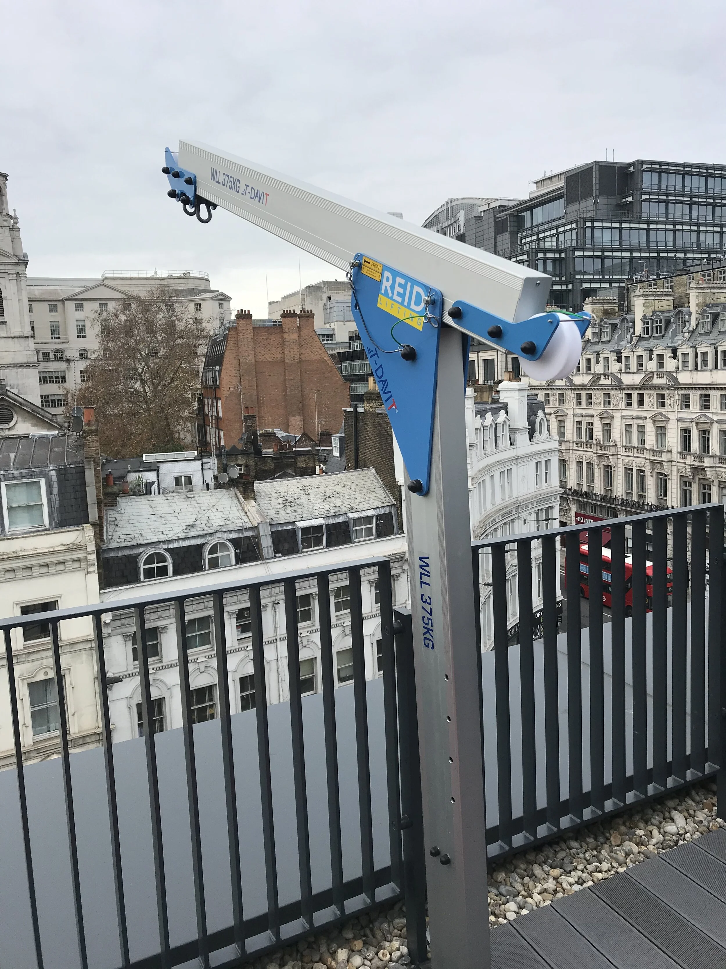 T Davit - lightweight, portable aluminium Jib Crane/davit — REID ...