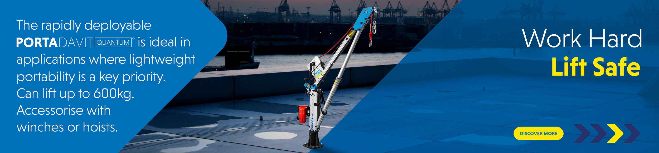 REID Lifting - PORTA DAVIT QUANTUM - aluminium davit for lifting goods ...