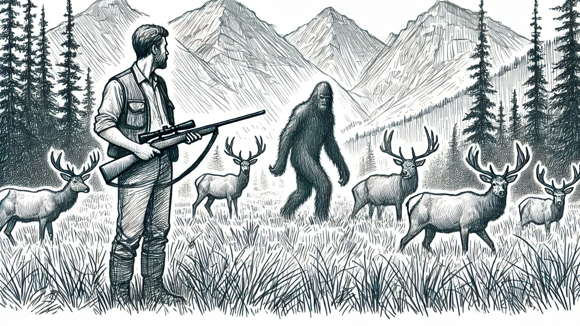 Elk Hunter Encounters Bigfoot In Idaho Wildman Of The Woods