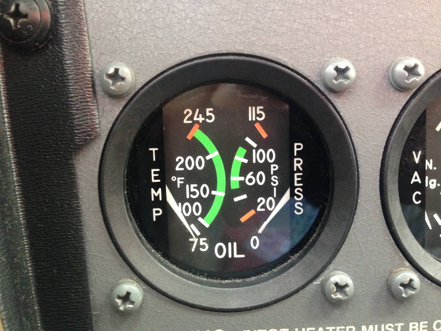 Low Oil Pressure and High Oil Temp — Pilottoolkit