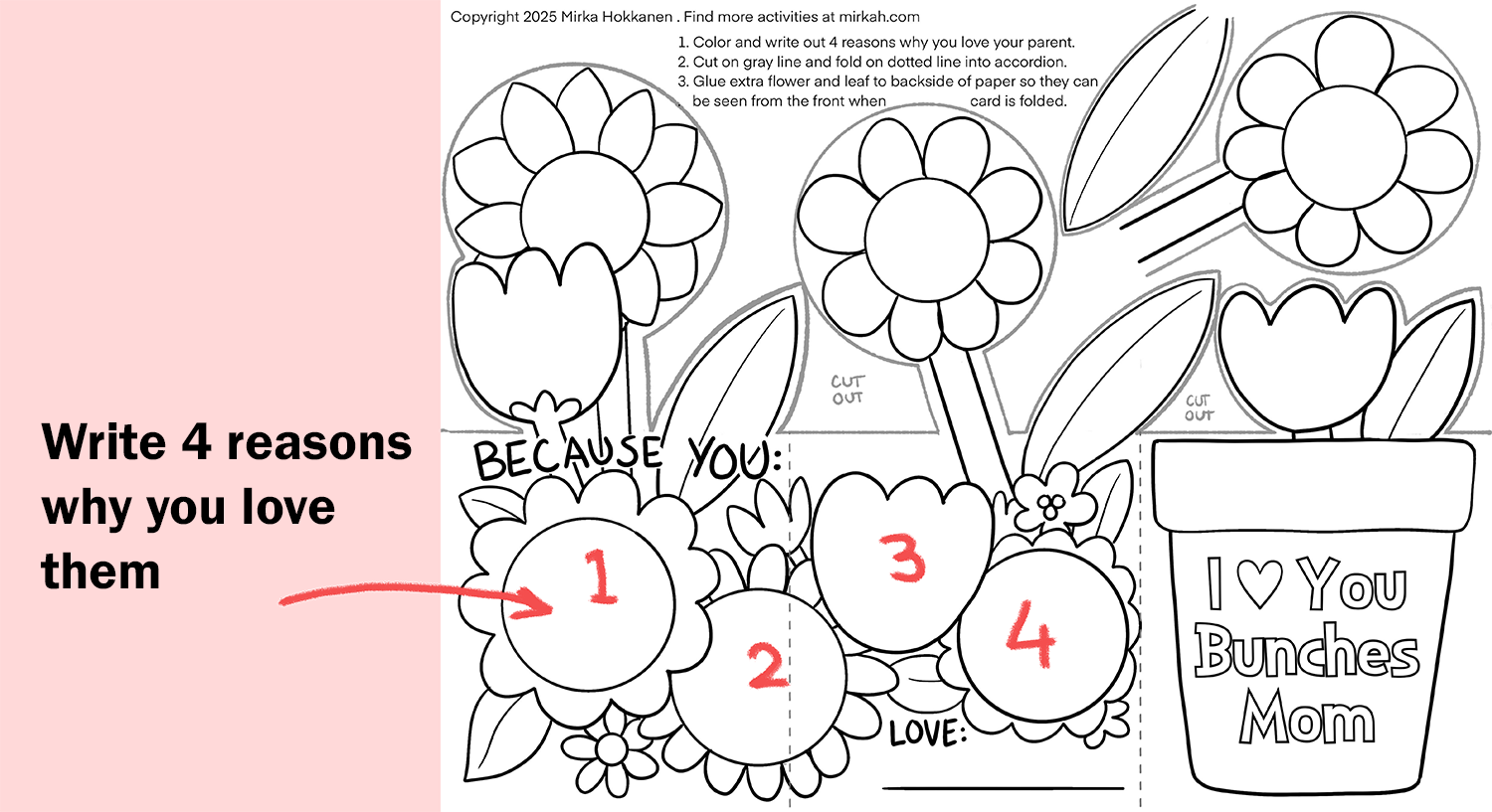 Printable Mother’s Day Flower Card — Mirkah