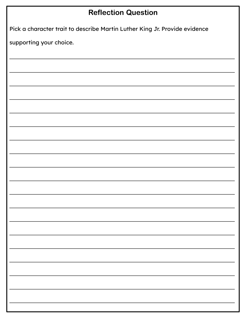 FREE Martin Luther King Lesson Plan - 3rd, 4th, 5th Grade! — Thrive in ...