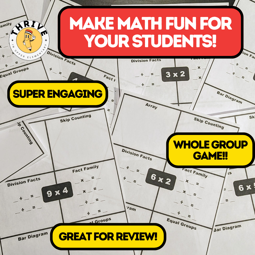 Transform Math Frustration into Fun with Multiplication Musical Chairs ...
