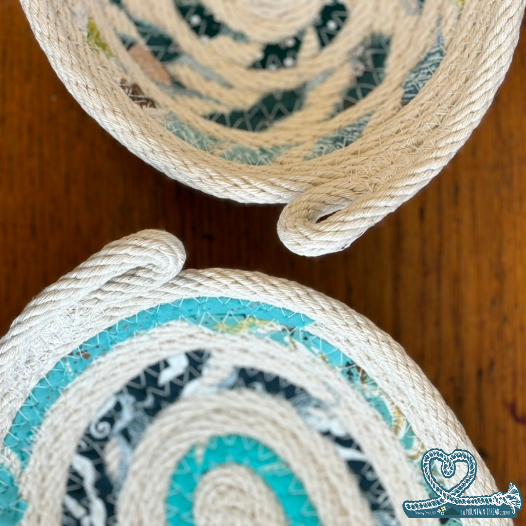 DIY 3/16" Kit - Round Organizer Bowl - Coiled Rope Basket Kit — The ...