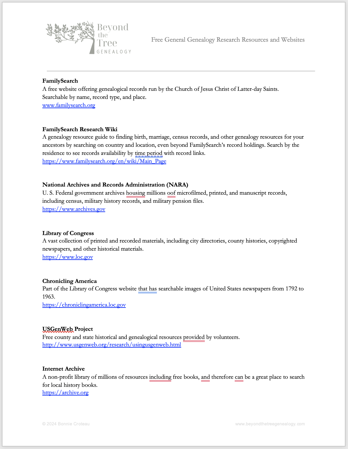 DAR Supplement Manual, Worksheet, and Checklist — Beyond the Tree Genealogy