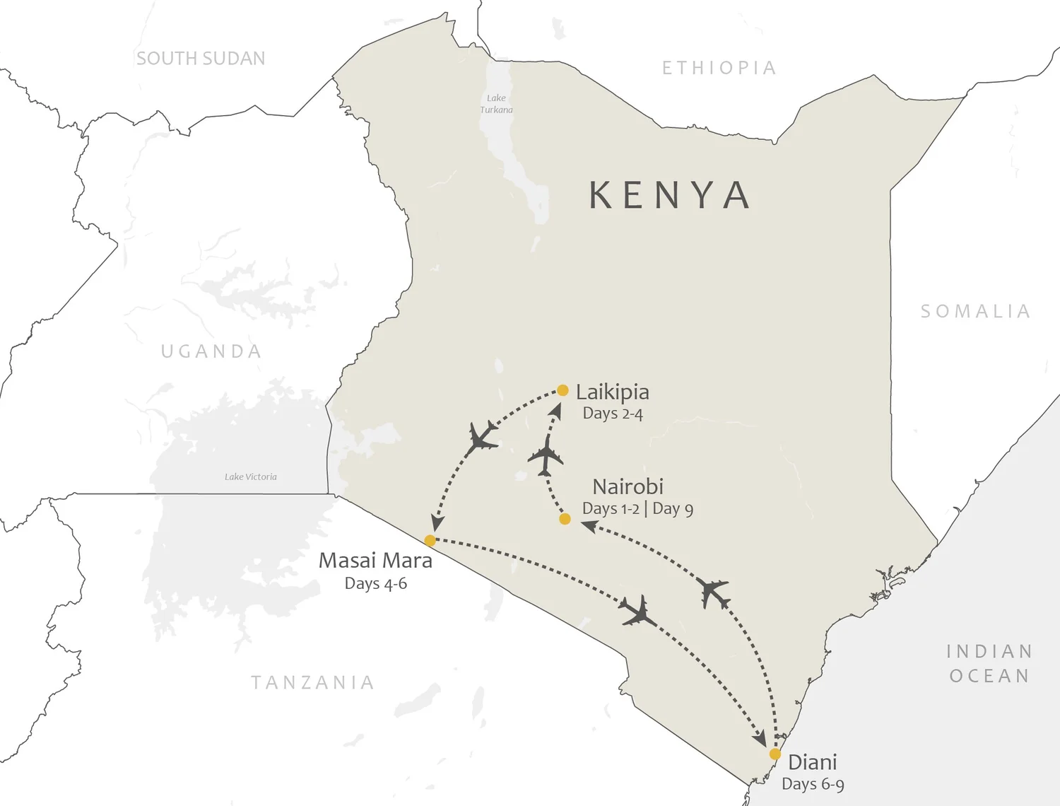 Kenyan Adventure Flying Safari — Southern Cross Safaris
