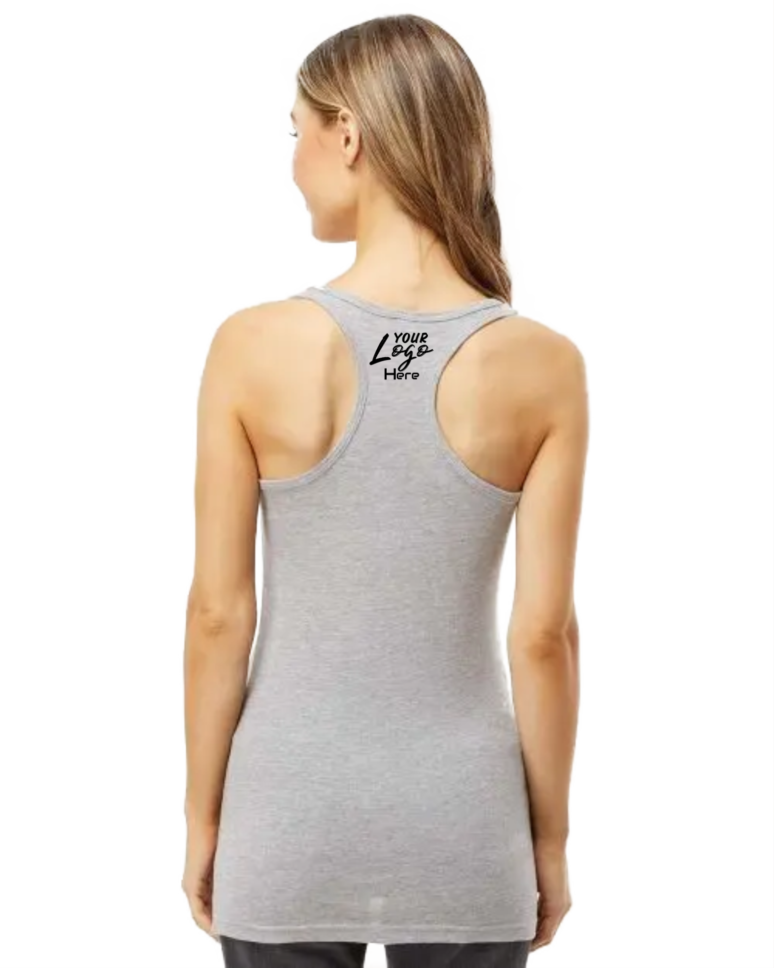 Custom Logo Ladies Racerback Tank Top Personalized Womens Tanktops — Warband Graphics Custom