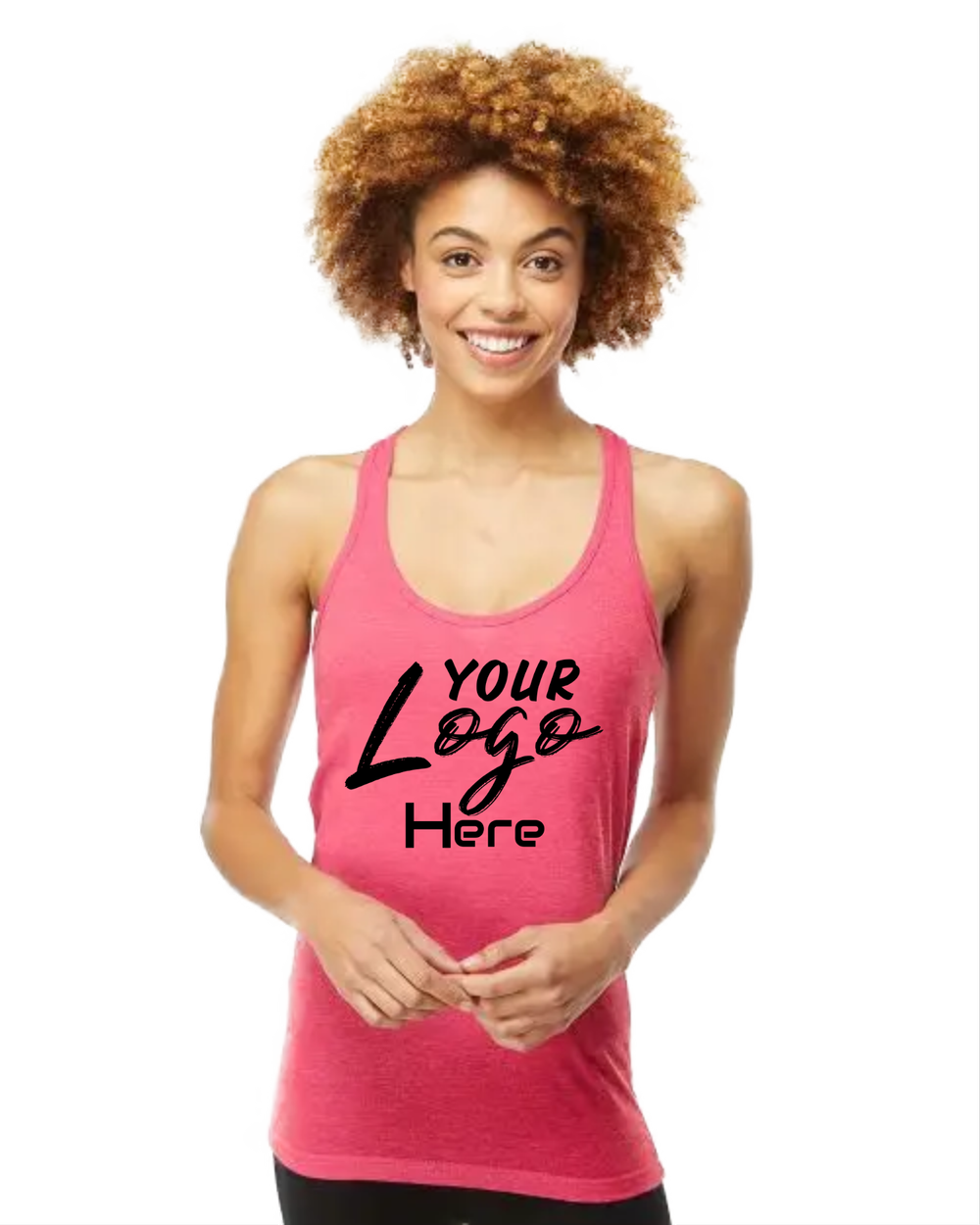 Custom Logo Ladies Racerback Tank Top | Personalized Women's Tanktops ...