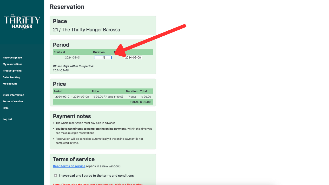 HOW TO BOOK YOUR RACK — The Thrifty Hanger