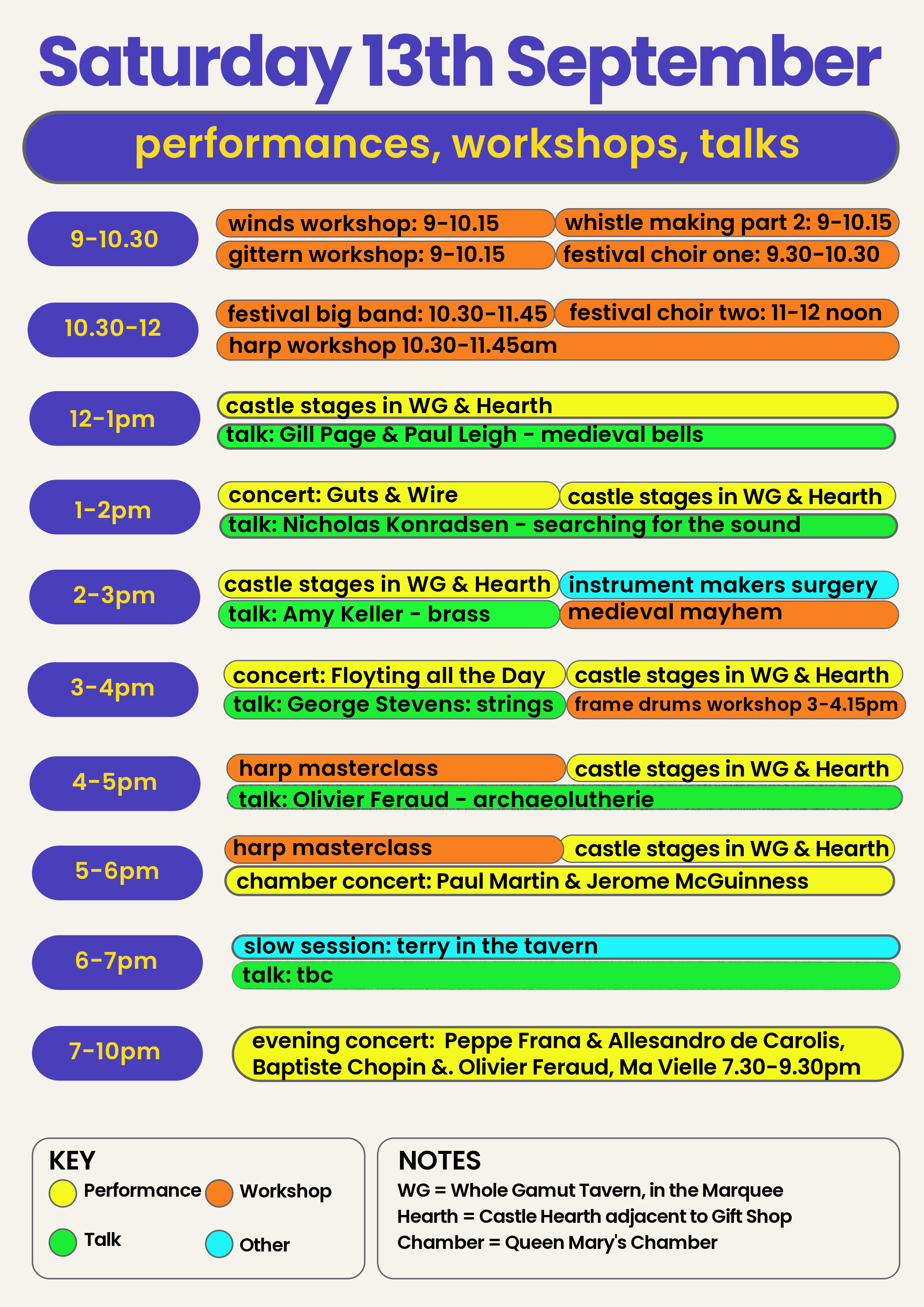 Timetables — Medieval Music in the Dales