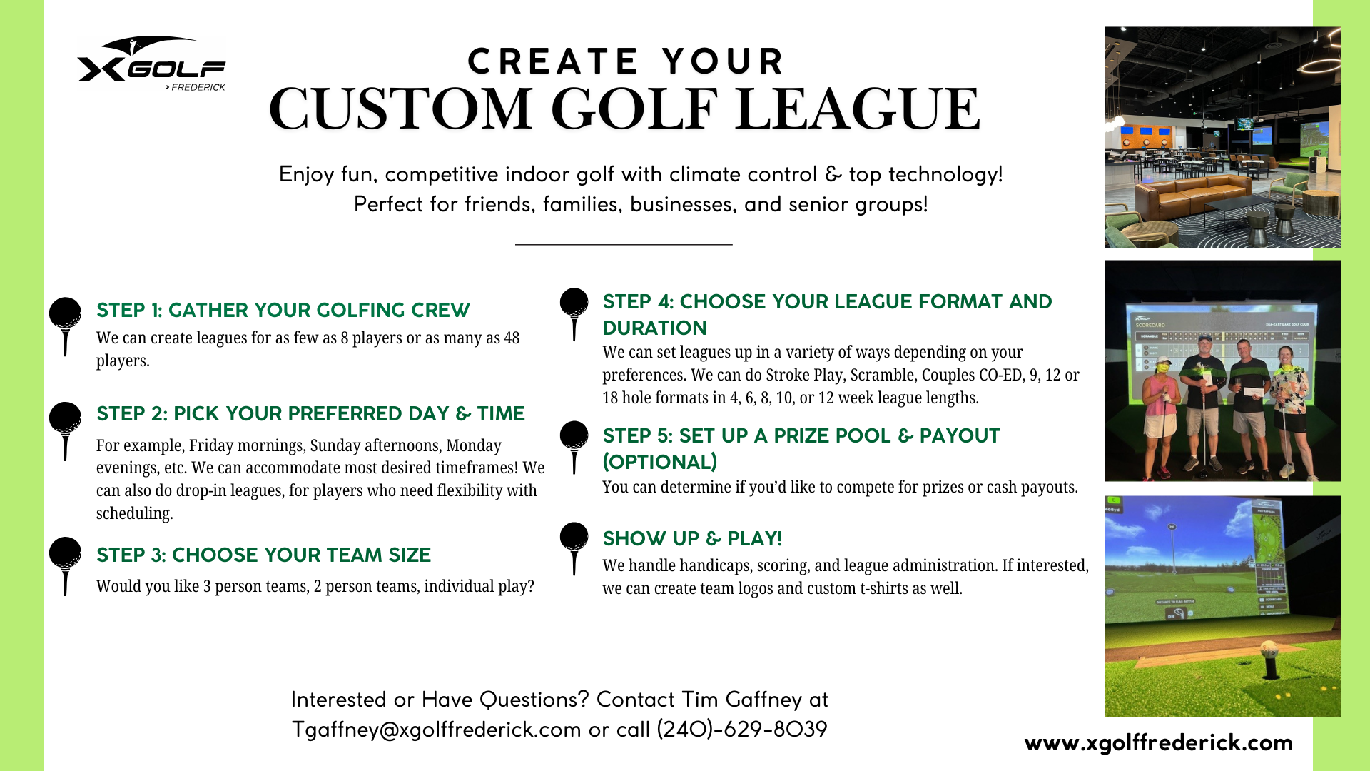 Leagues — X-Golf Frederick