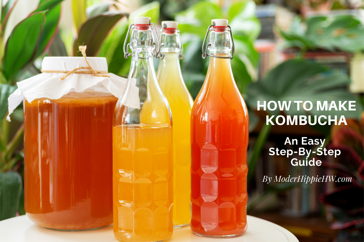 How to Make Kombucha (Easy Step-by-Step Recipe) — Modern Hippie Inc.