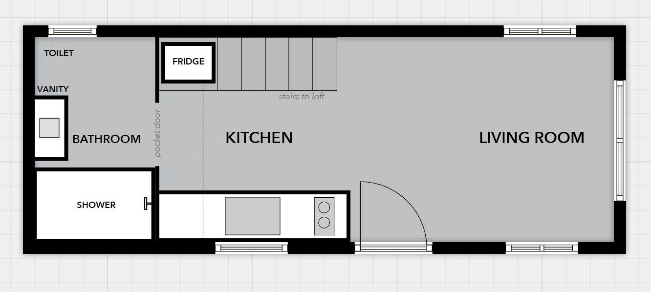 The Nomad | Lightweight tiny home on wheels with loft and travel-ready ...