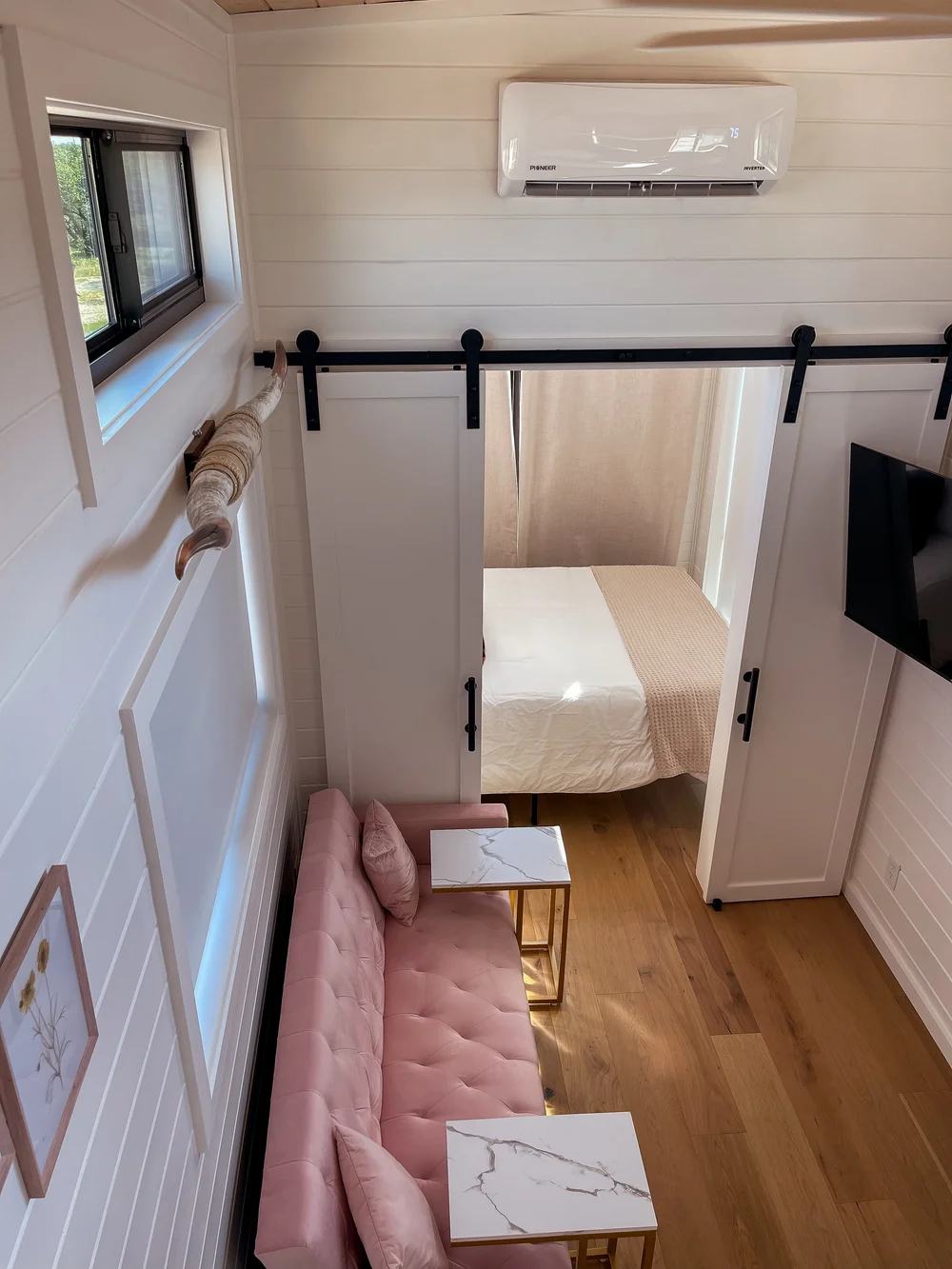 Homestead by Nomad Tiny Homes | Stand-Up Loft, Downstairs Bedroom & Full Kitchen in 10’–12 ...