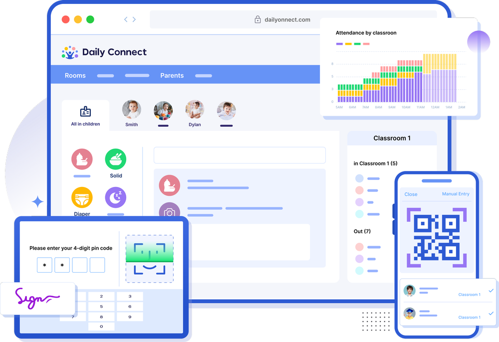 Software for Childcare Centers — Daily Connect | Childcare Management ...