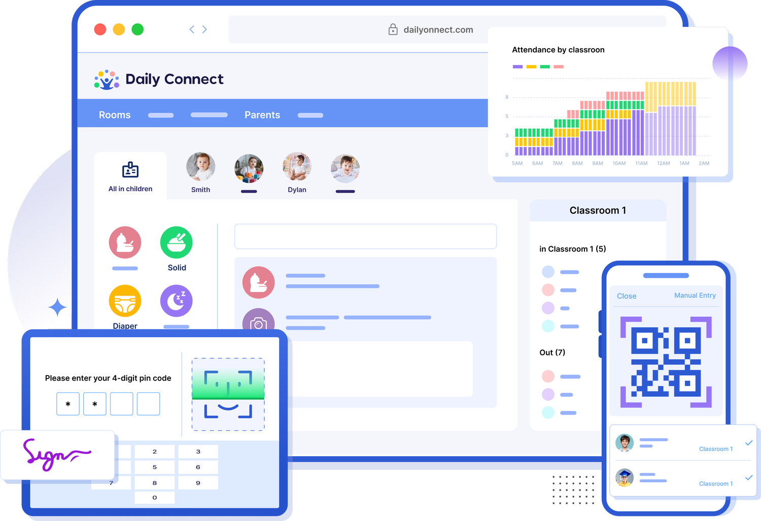 Sign-In & Attendance Tracking Software for Childcare Centers — Daily ...