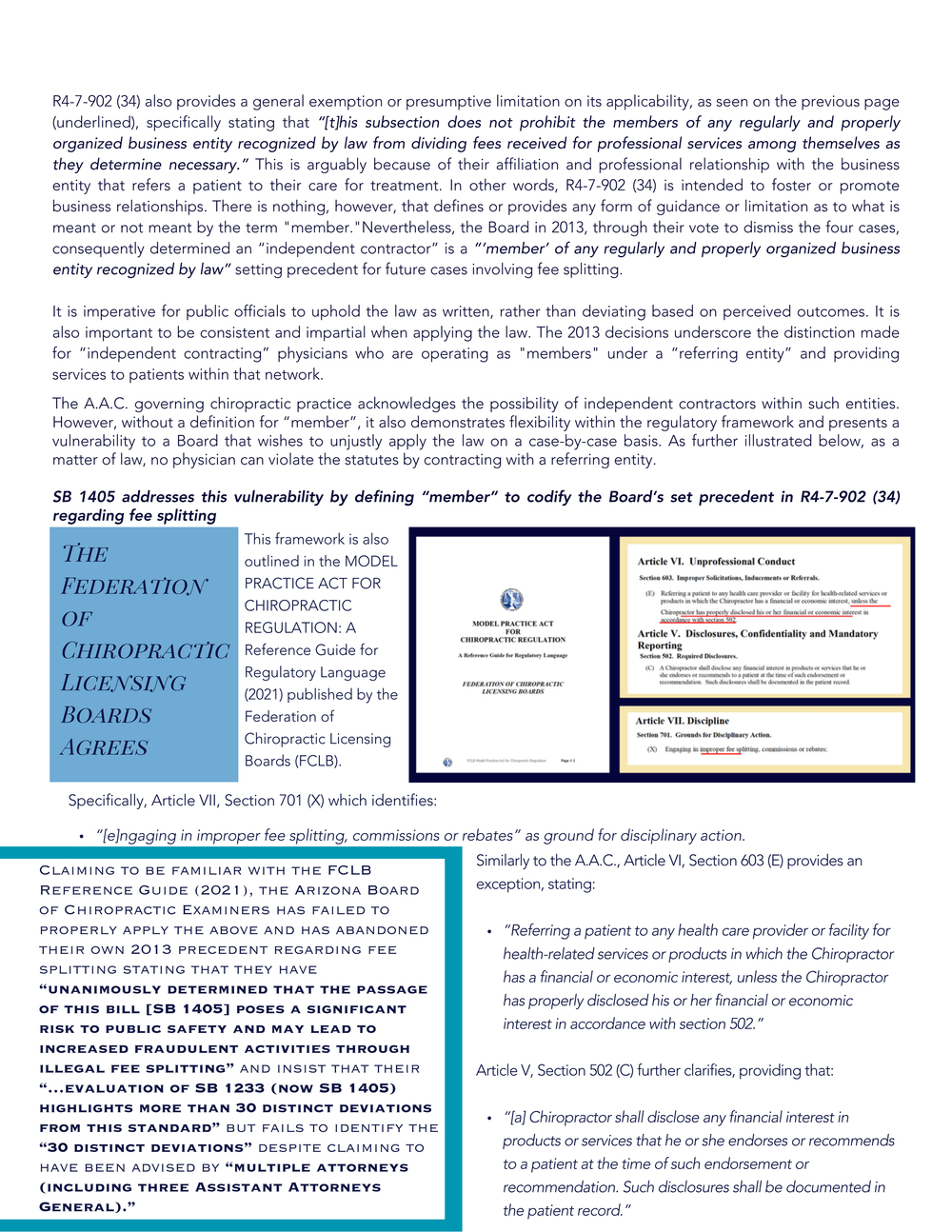 Fee Splitting: “Thoroughly Explained” — AZ Chiropractive Defense Federation