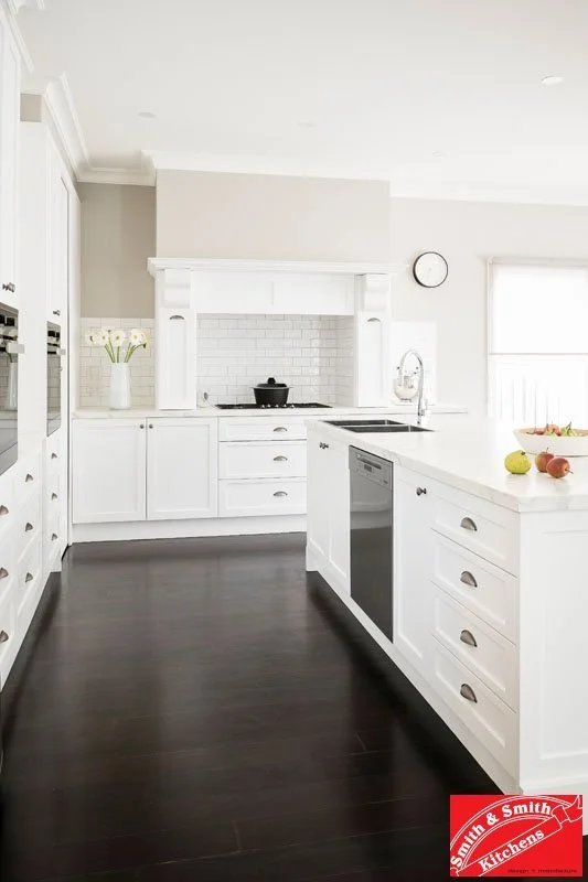 Grey Hamptons Style Kitchen - Glen Iris | Smith & Smith