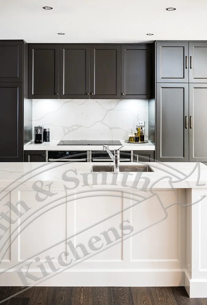 Grey Hamptons Style Kitchen - Glen Iris | Smith & Smith