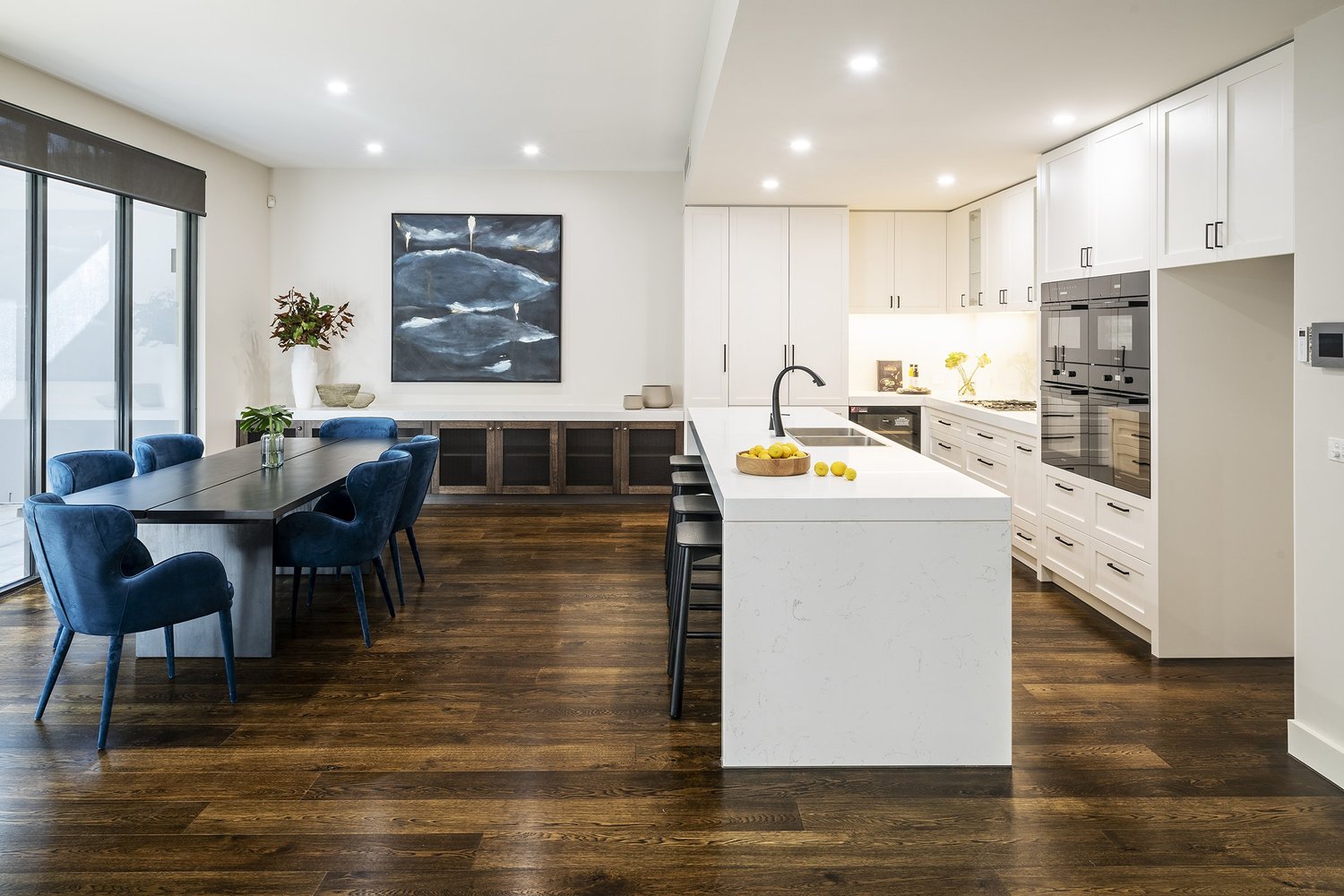 Contemporary white shaker profile kitchen | Smith & Smith Kitchens ...