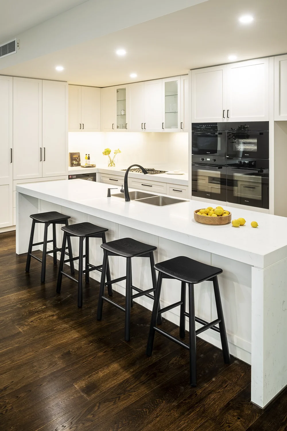 Contemporary white shaker profile kitchen | Smith & Smith Kitchens ...