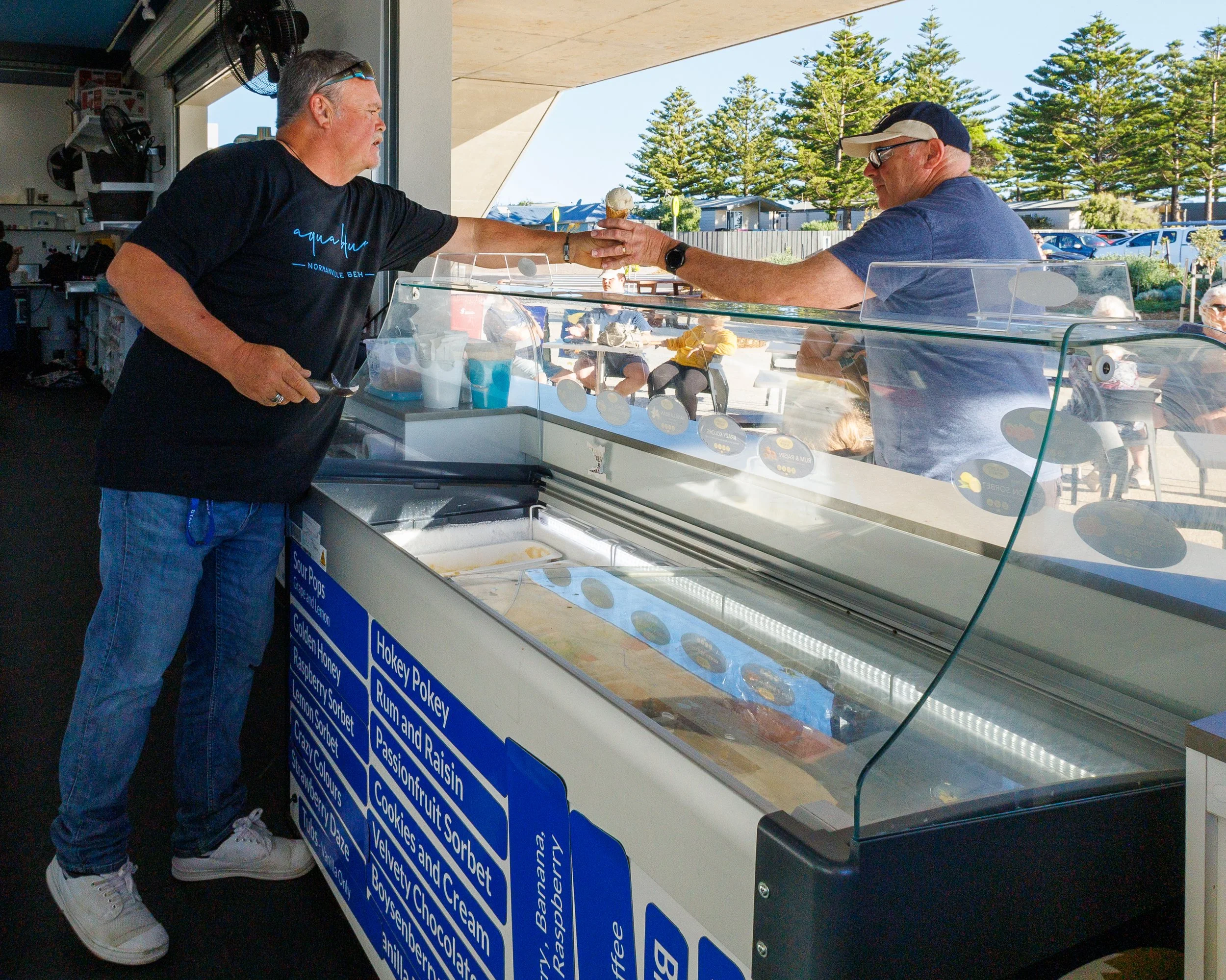 Normanville Beach Kiosk — Aqua Blue - Normanville Beach