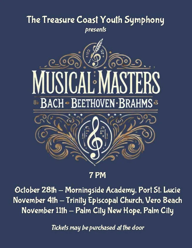 Fall and Spring Concert Series — TREASURE COAST YOUTH SYMPHONY