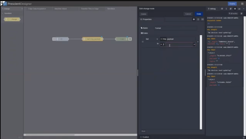 Efficiently Format Sensor Data to JSON Using Node-RED | Prescient