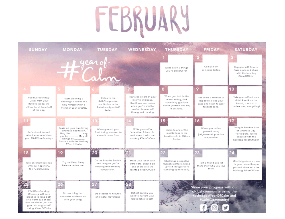 Calm Blog | Mindful Living Calendars