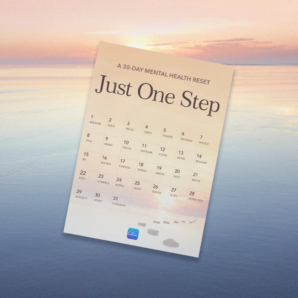 Just One Step free resources — Calm Blog