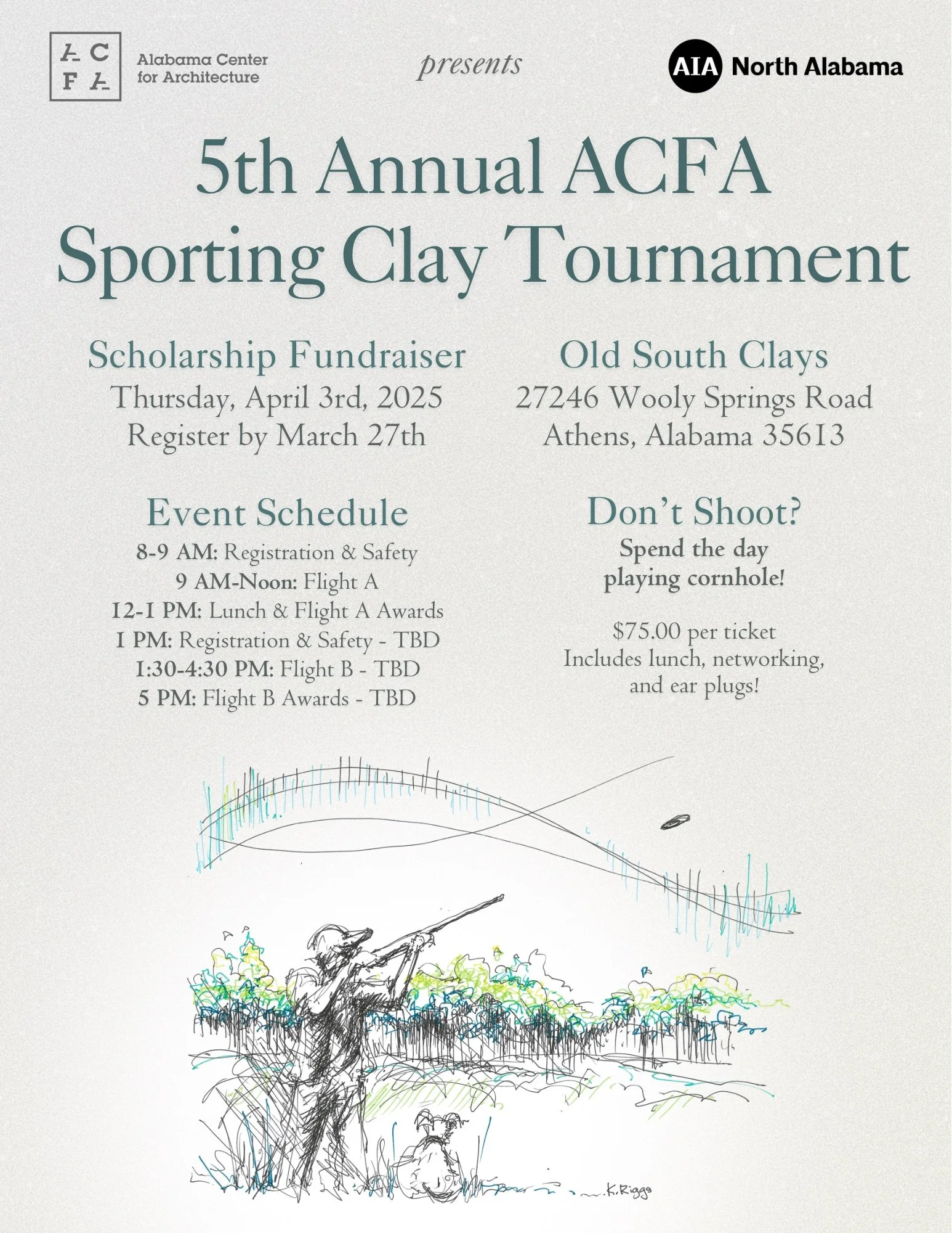 5th Annual Sporting Clay Tournament — Alabama Center for Architecture