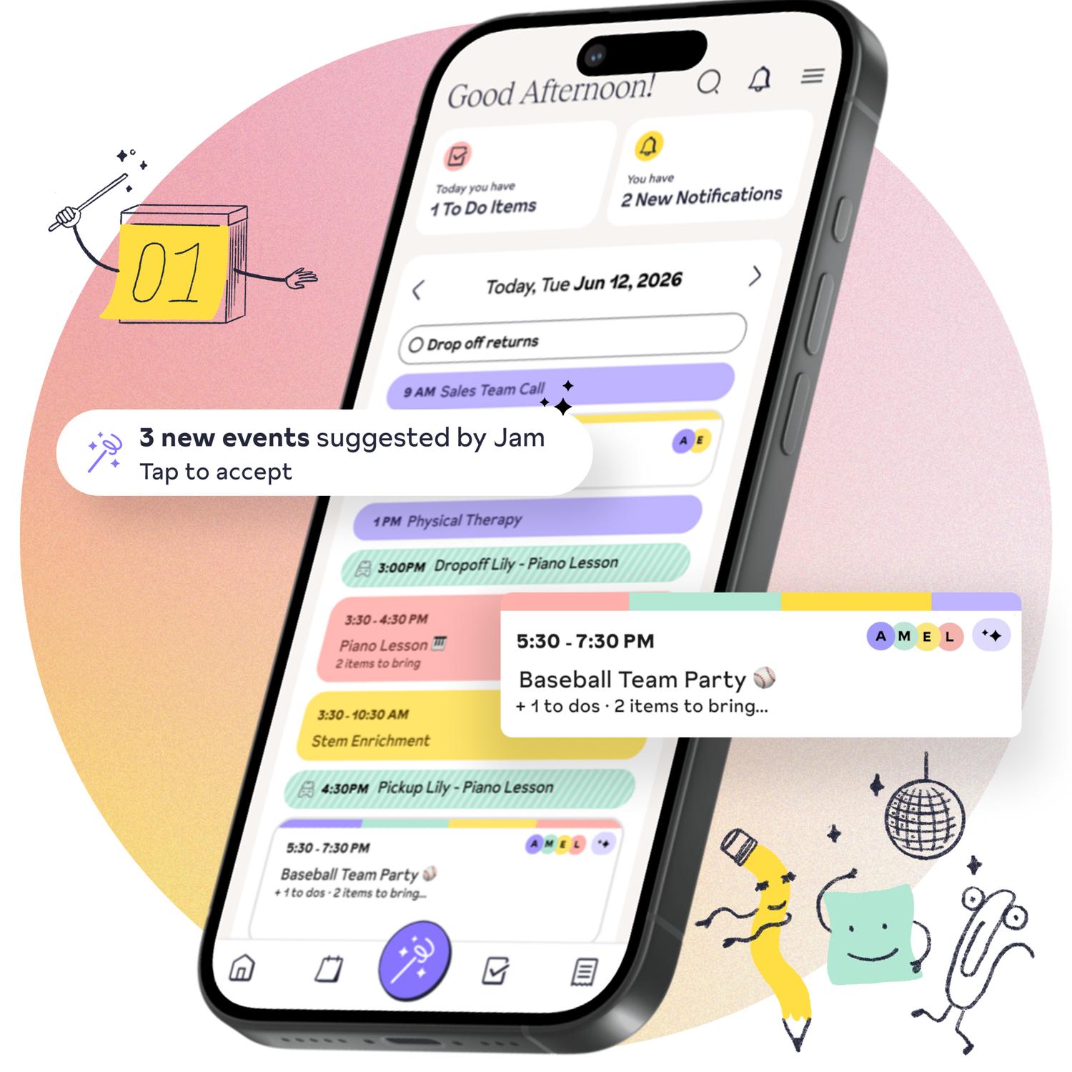 Jam | The Best All-In-One Shared Family Calendar App