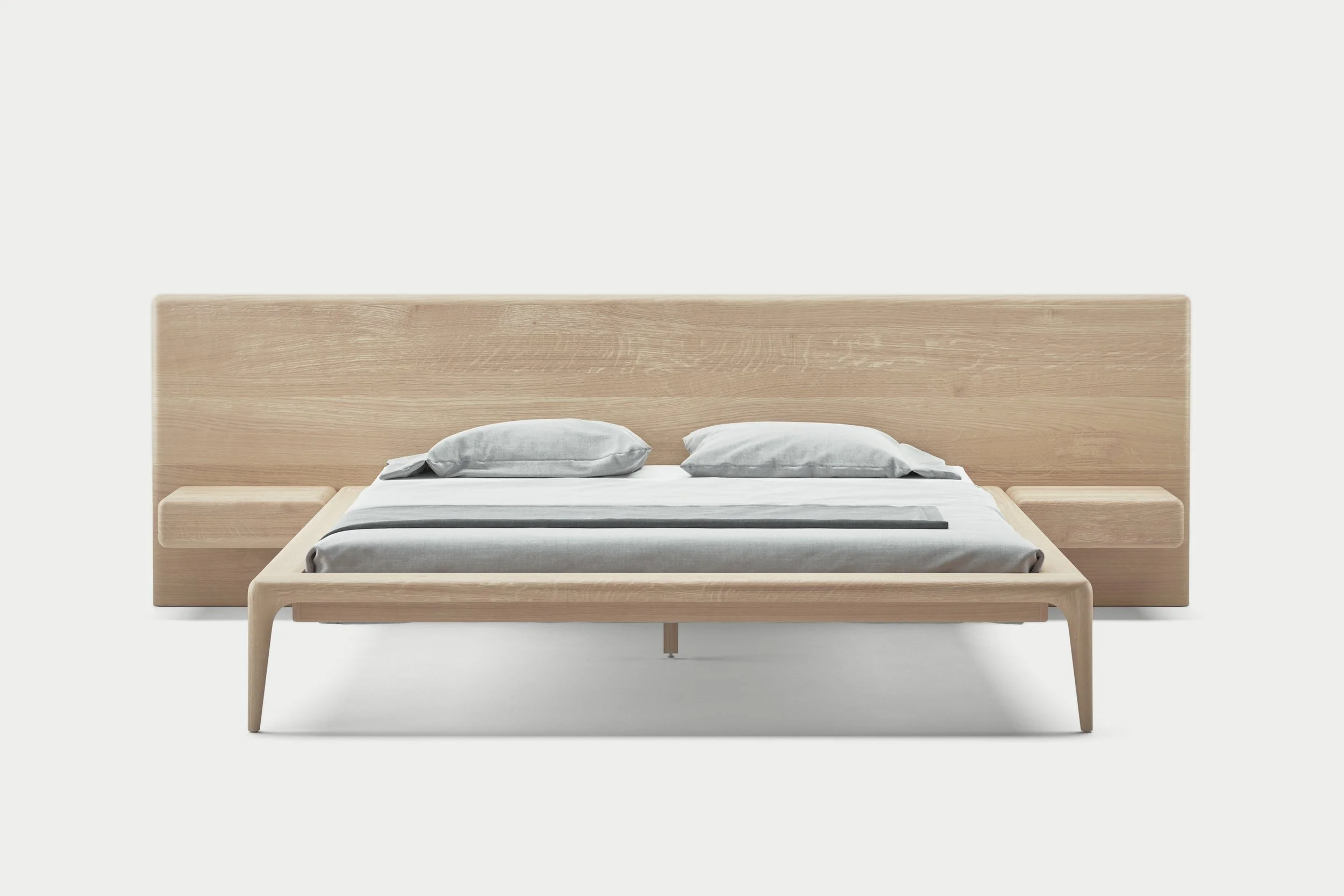 Artisan / Mela / Luxe Daybed met Gestoffeerde Zitting en Massief Houten ...