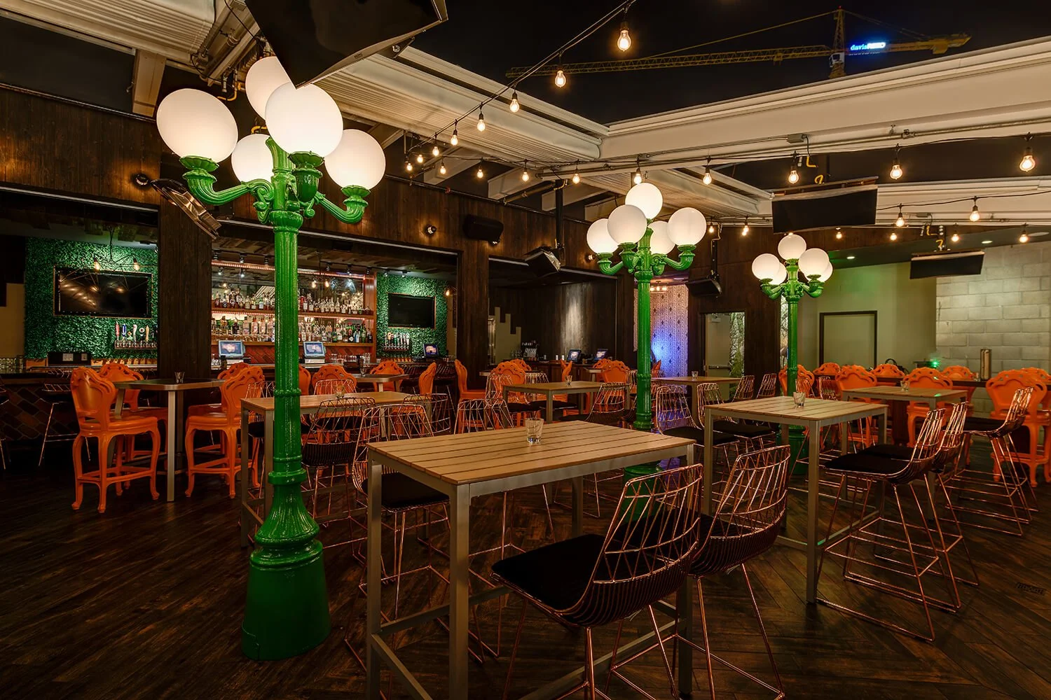 Rustic Root's Rooftop Bar — Davis-Ink Interior Design