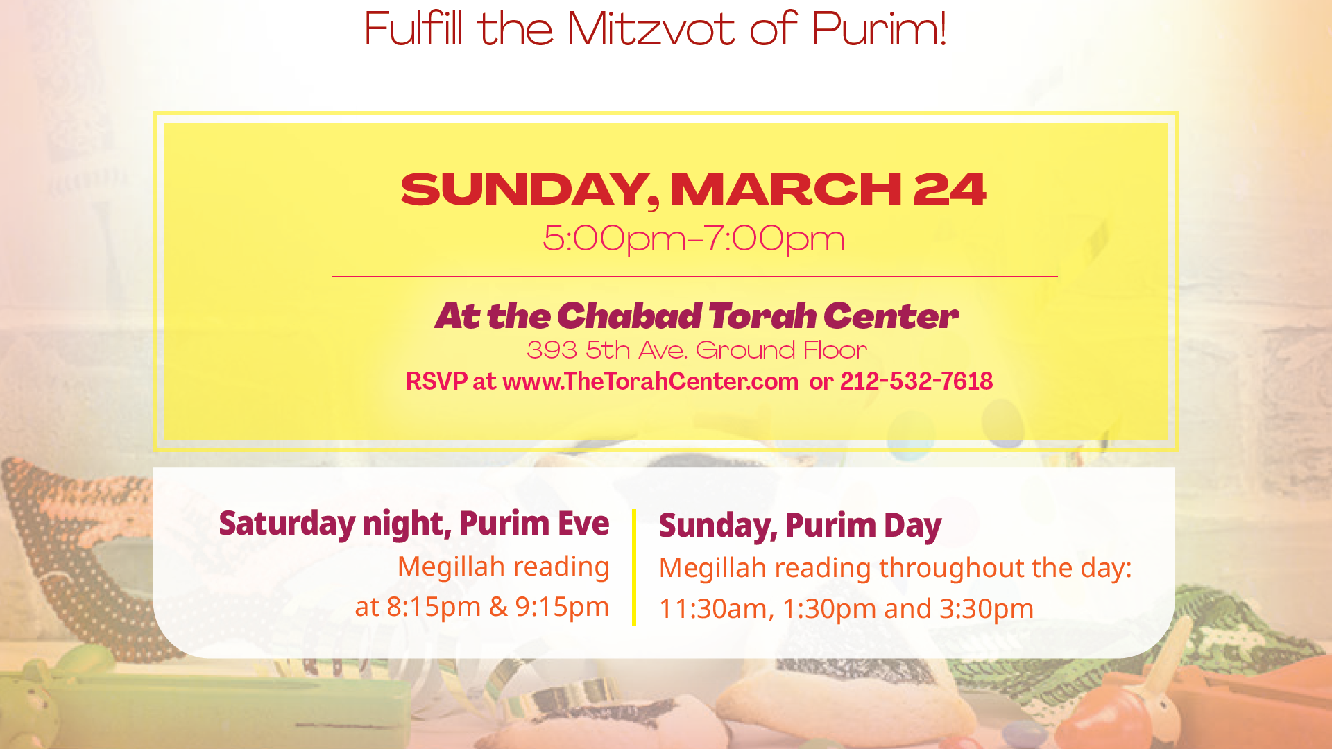 Events — The Chabad Torah Center
