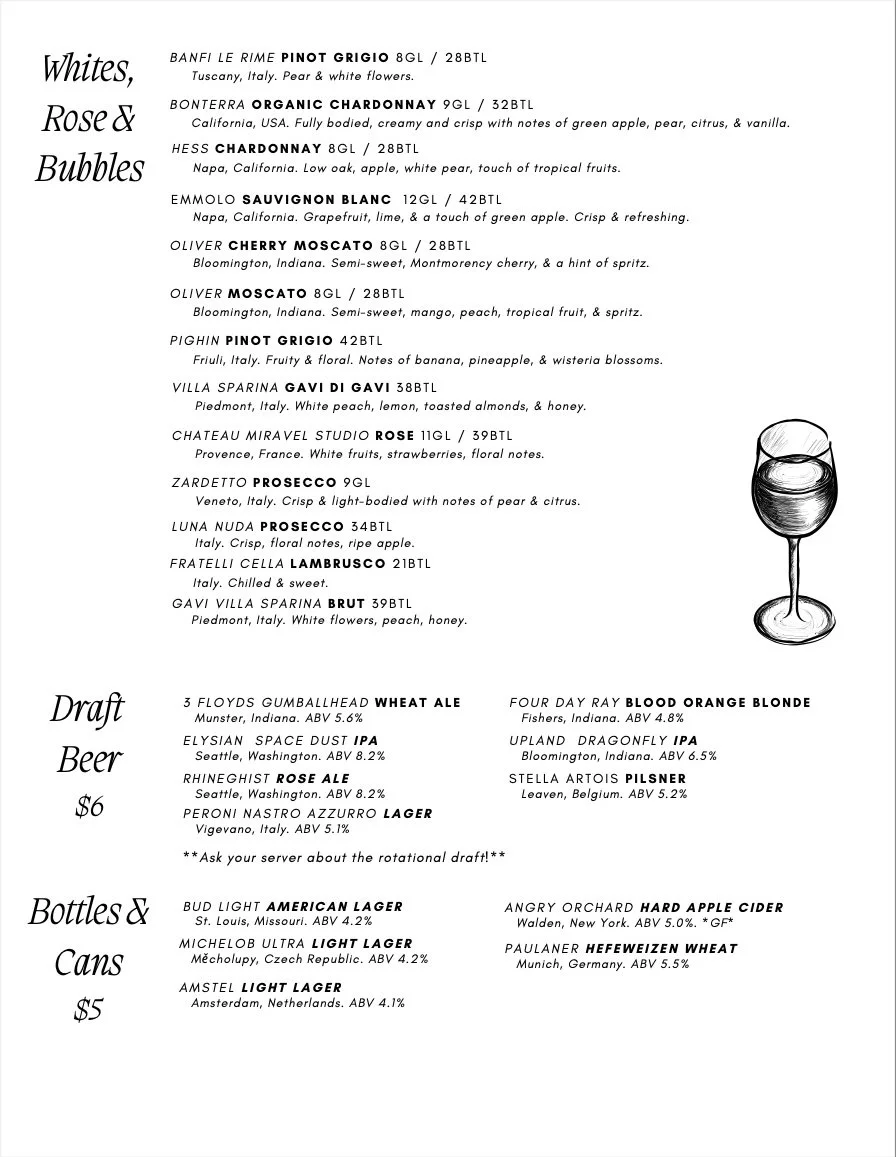 Menu 1 — Da Vinci